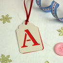 Papercut Initial Gift Tag By Pogofandango | notonthehighstreet.com