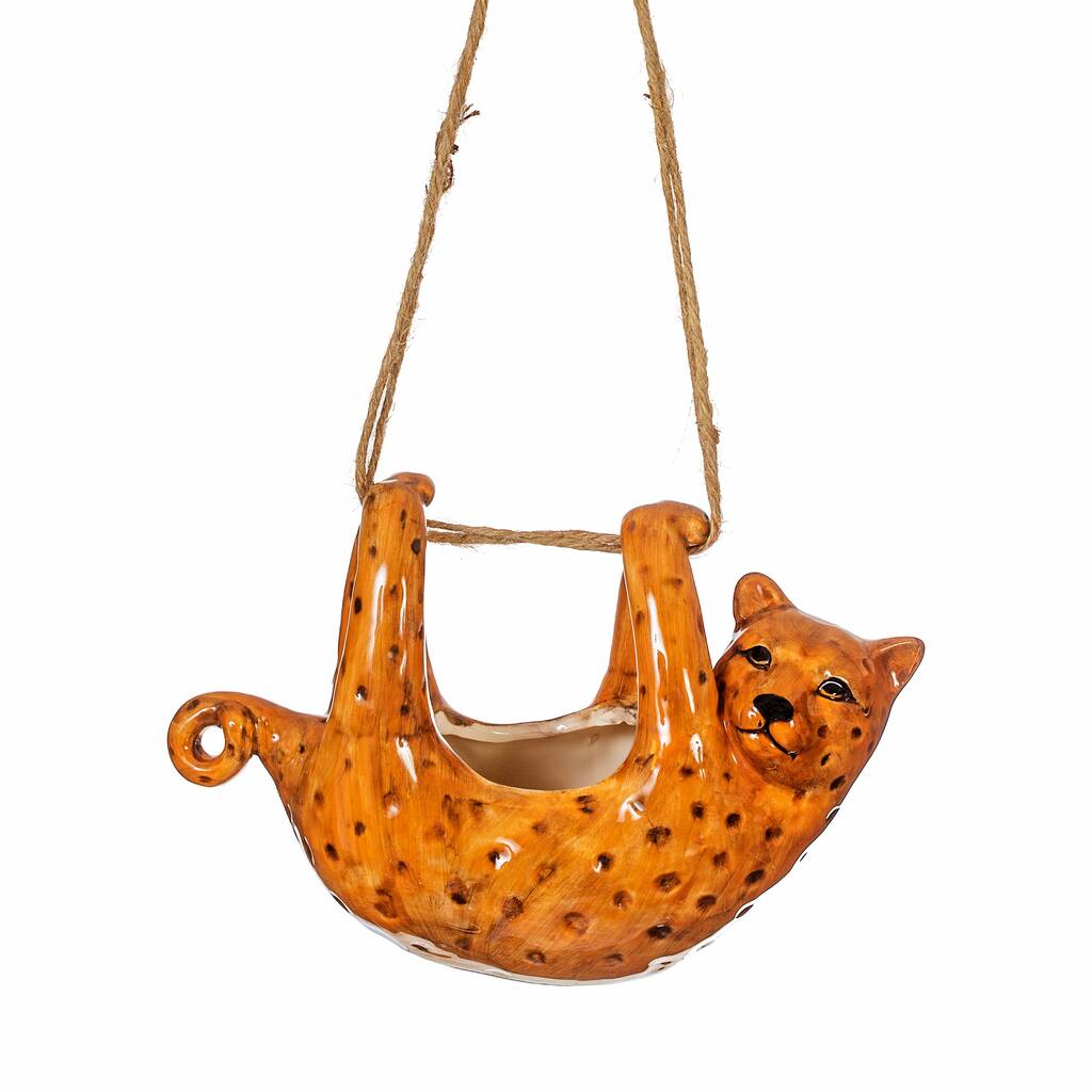 Hanging Fox Or Leopard Planter By Lola & Alice | notonthehighstreet.com