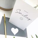 Keep Smiling Card By The Hummingbird Card Company | notonthehighstreet.com