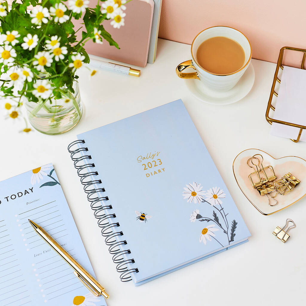 Personalised Wild Daisy 2023 Diary By Martha Brook | notonthehighstreet.com