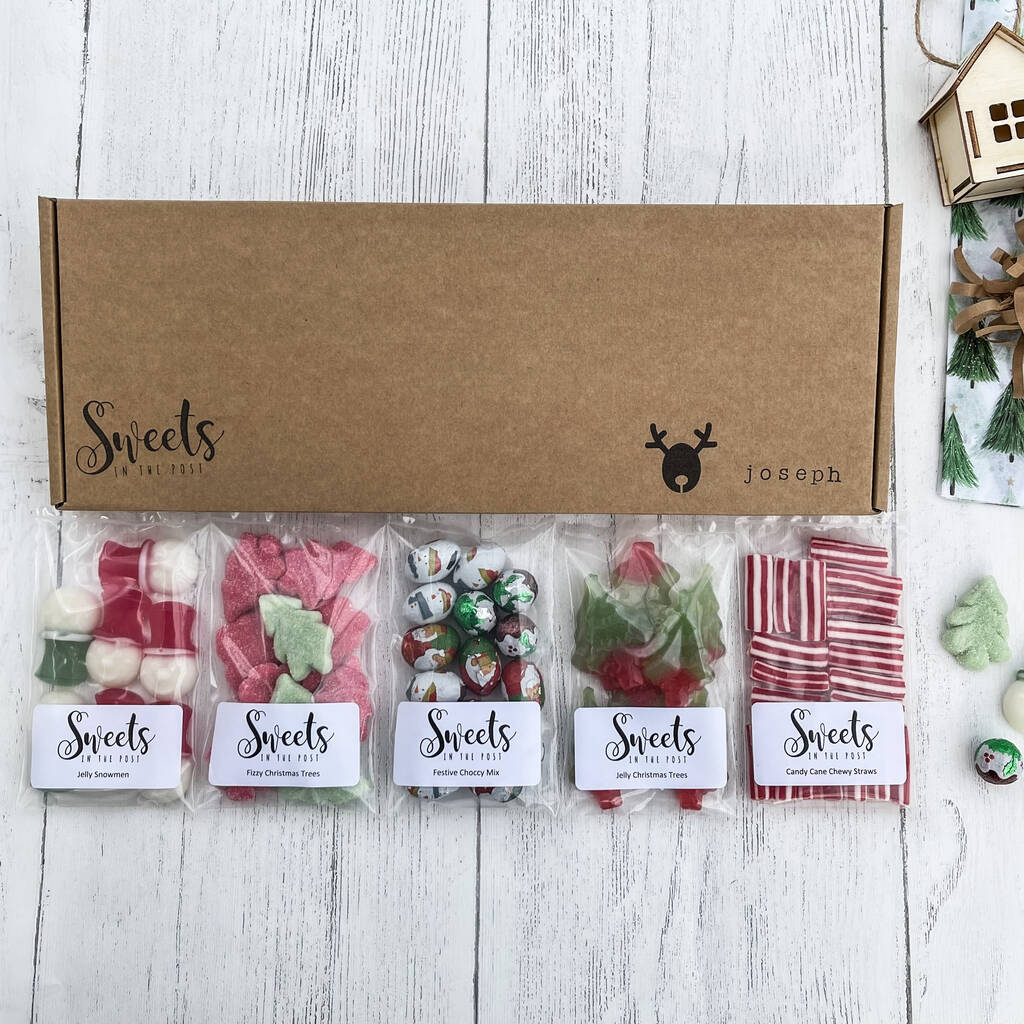Christmas Reindeer Personalised Letterbox Sweets By sweets in the post ...