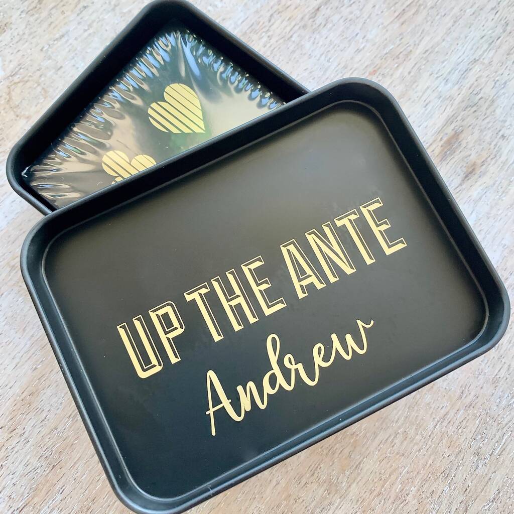 personalised tin of cards by luckies | notonthehighstreet.com