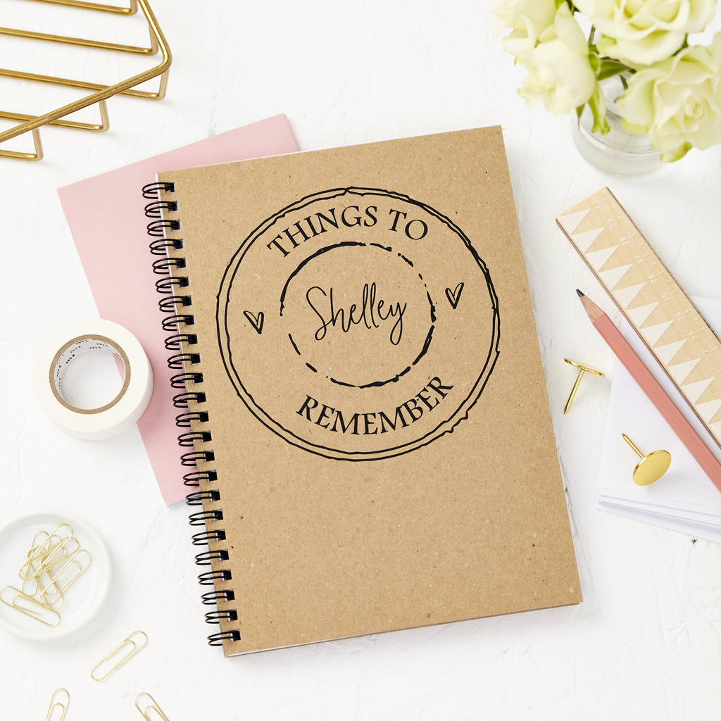 personalised 'things to remember' notebook by tillyanna ... personalised 'things to remember' notebook by tillyanna ...
