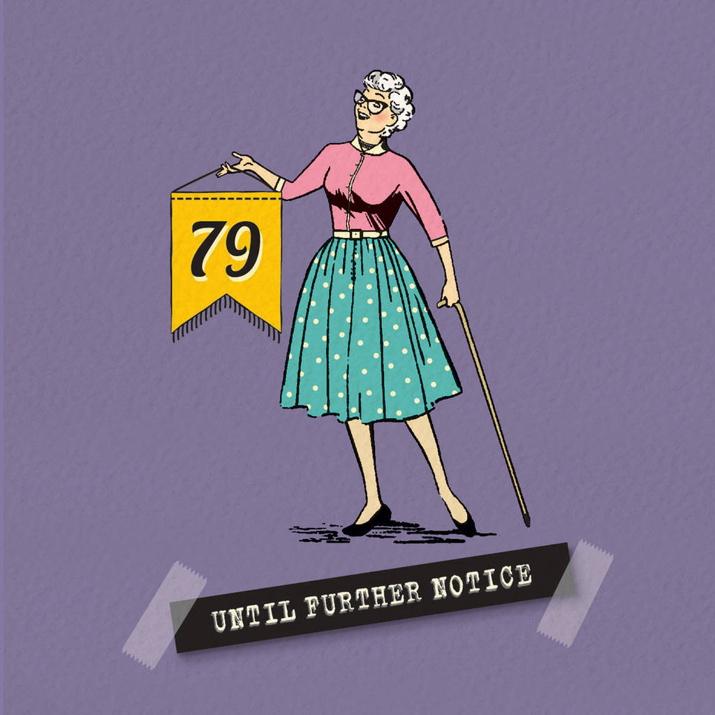 Funny 80th Birthday Card Milestone Denial By The Typecast Gallery 