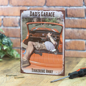 Personalised Own Car Photo Vintage Metal Sign By Retro Etch ...