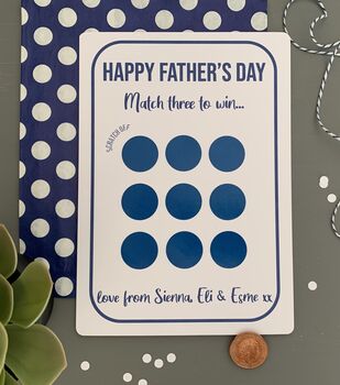 Personalised Father's Day Scratch Card By Daisyley Designs ...