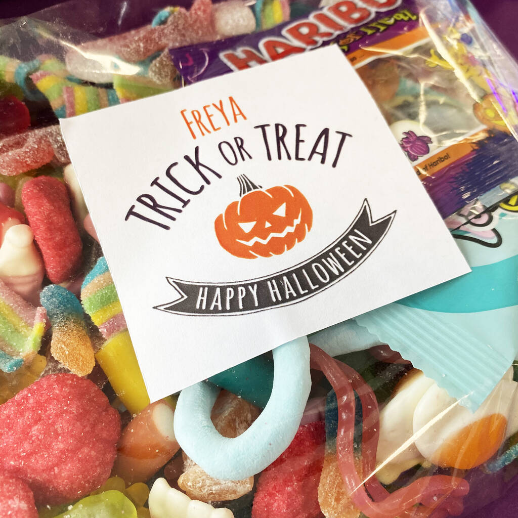 Halloween Treats Personalised Letterbox Sweet Gift By Perfect ...