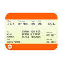Personalised Train Ticket Card For Teacher By Of Life & Lemons ...