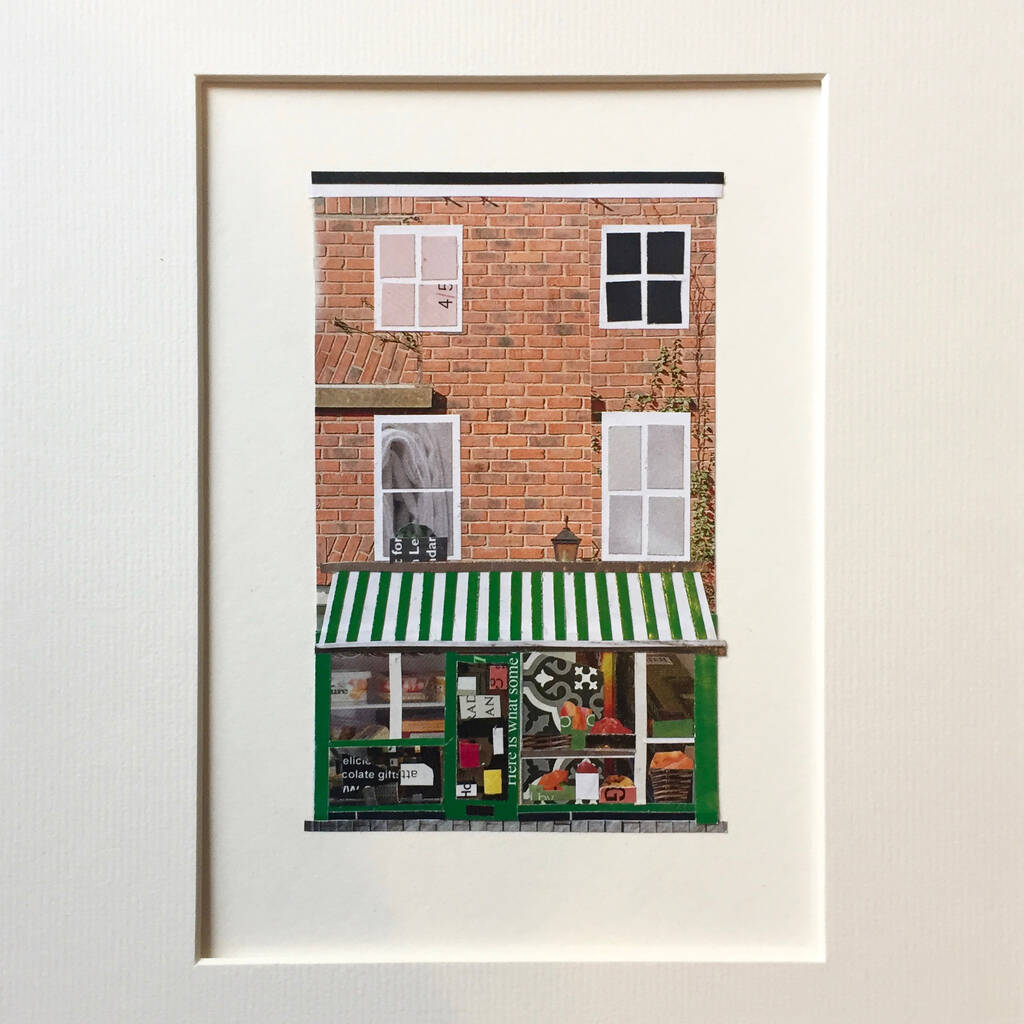Personalised 'Favourite Place' Collage Illustration By Soodle Street Studio