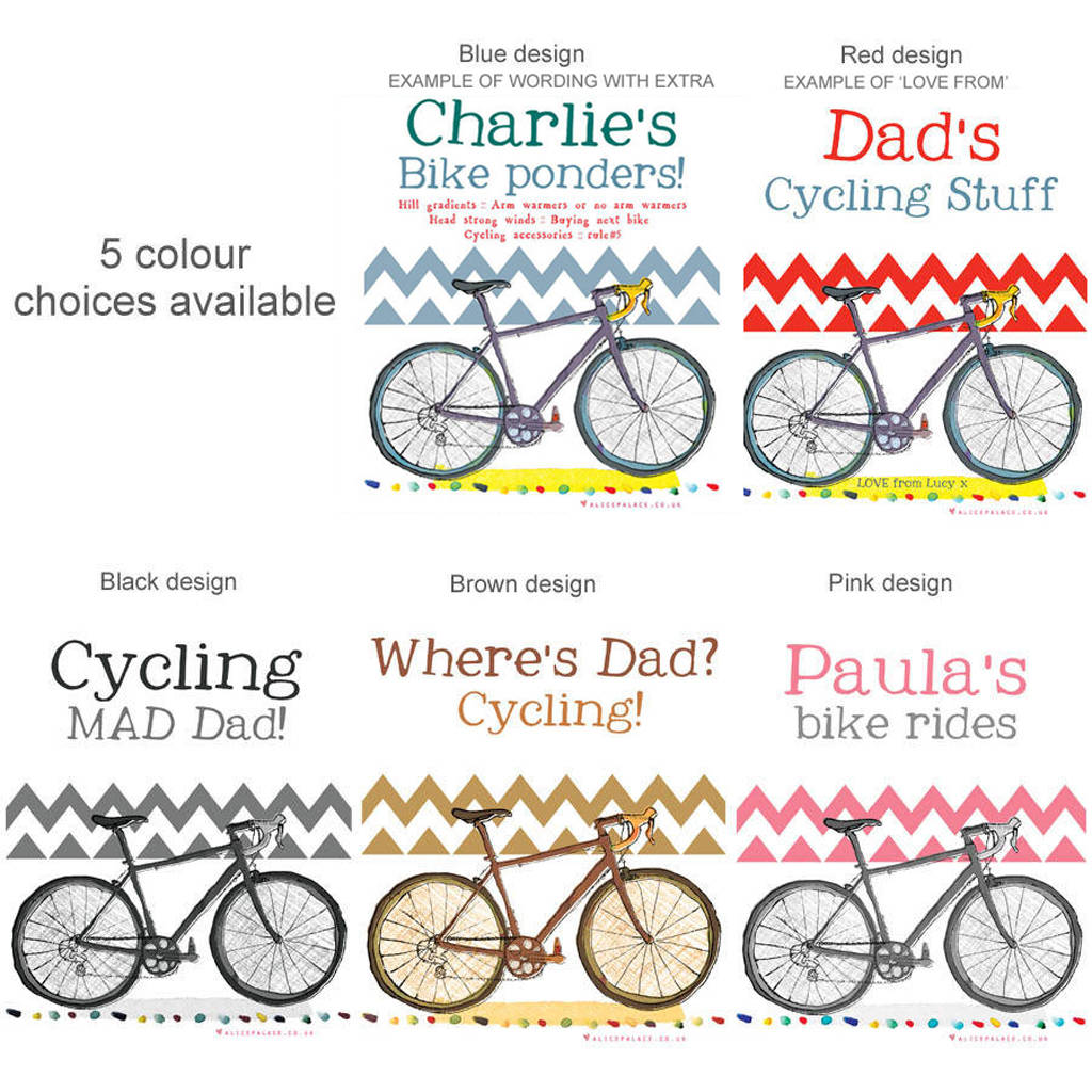 personalised cycling storage bag by alice palace | notonthehighstreet.com