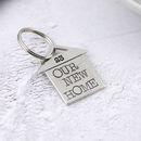 Our First Home Housewarming Gift Personalised Keyring By Multiply ...