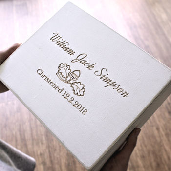 Christening Keepsake Box By Warner's End | notonthehighstreet.com