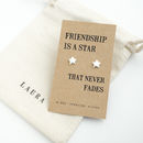friendship star silver stud earrings by wue | notonthehighstreet.com