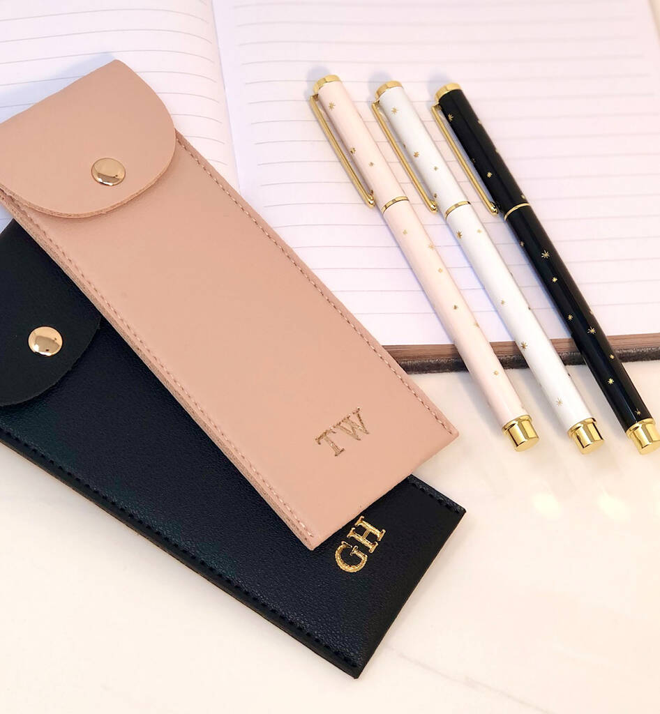 Ballpoint Pen With Monogrammed Pouch By Lovethelinks ...