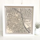new home postcode map print on wood by northern logic ...