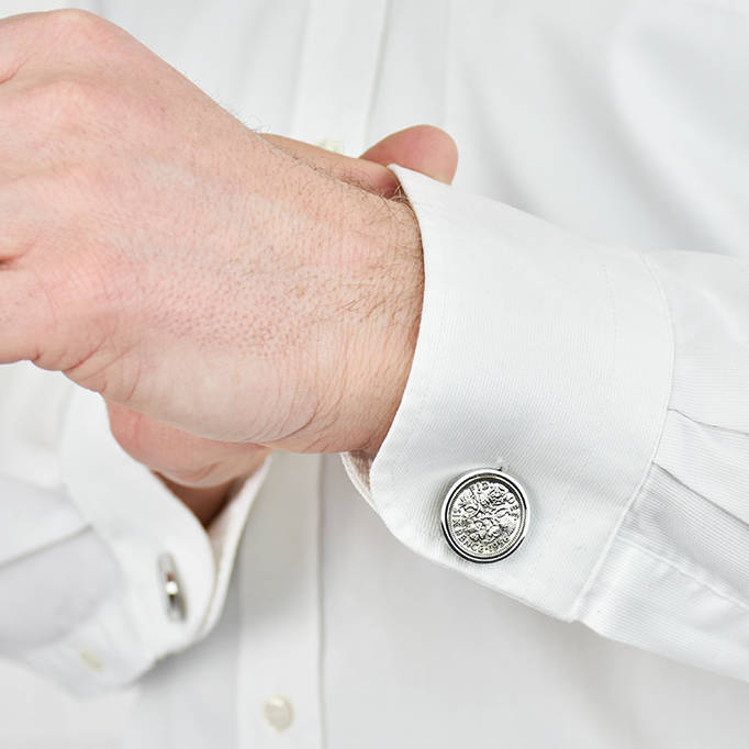 sixpence year coin cufflinks 1928 to 1967 by ellie ellie ...