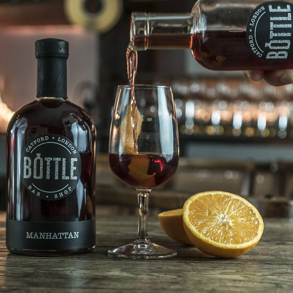Handcrafted Manhattan Cocktail By Bottle Bar And Shop ...