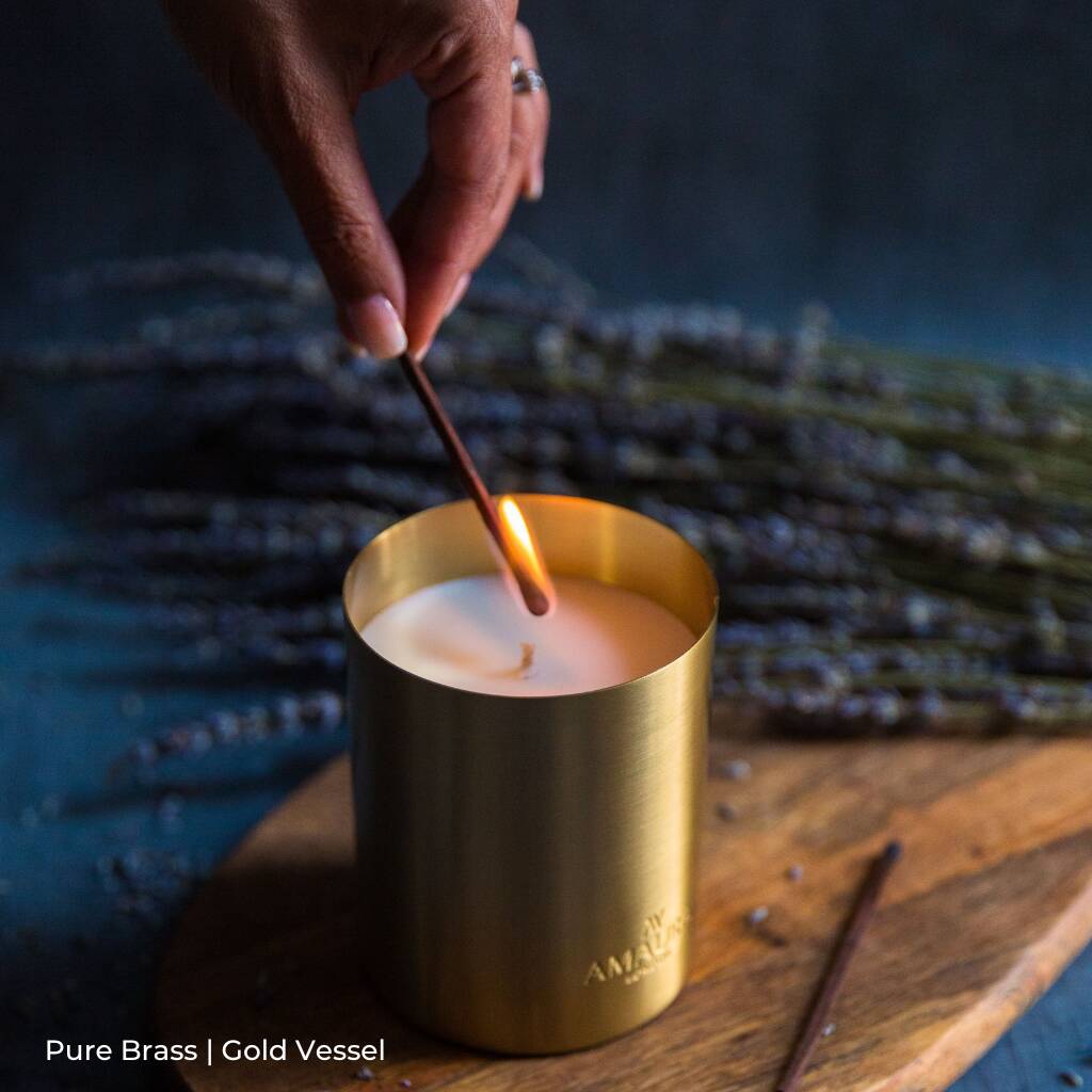 Personalised Eco Luxury Scented Metallic Candle By Amaura London ...