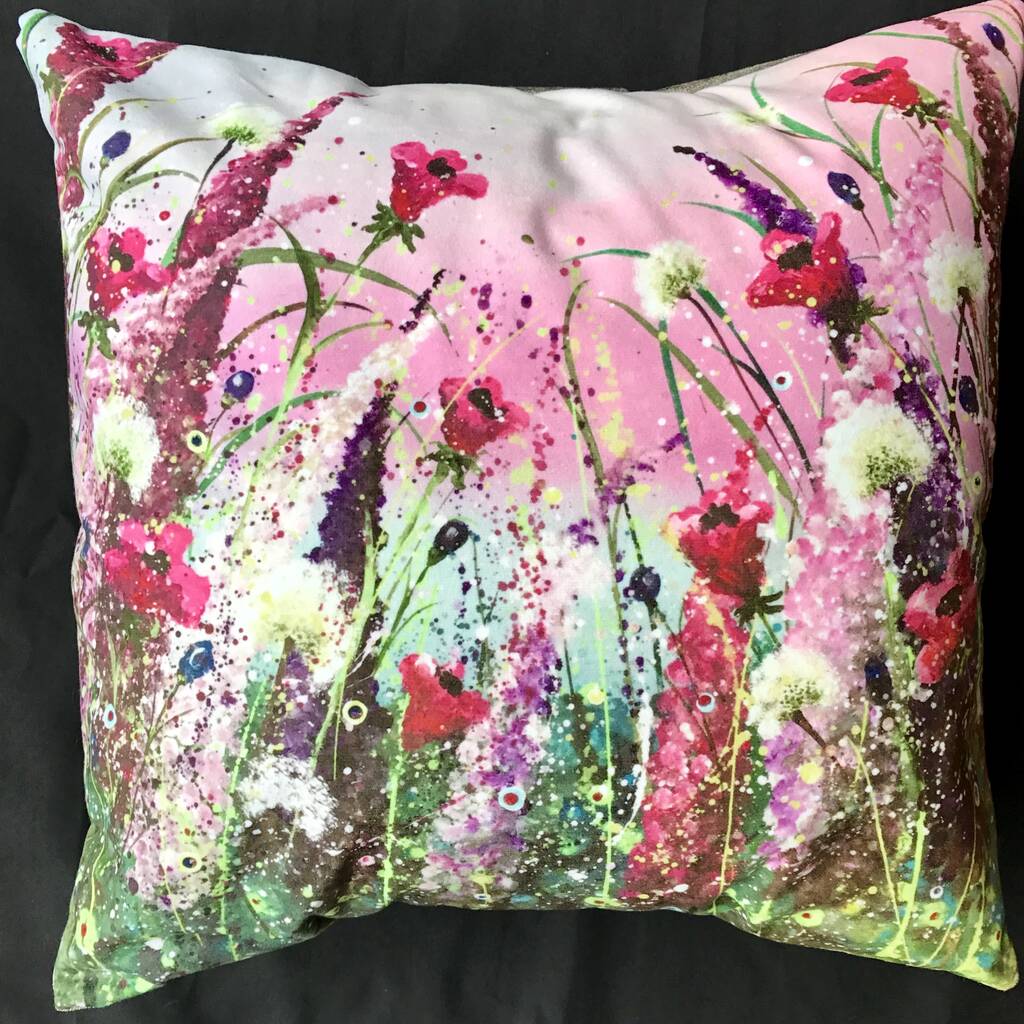 Floral Velvet Cushions By Wendy Carlton | notonthehighstreet.com
