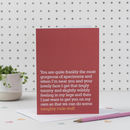 Naughty Rude Stuff : Cheeky Card For Partner By The Right Lines ...