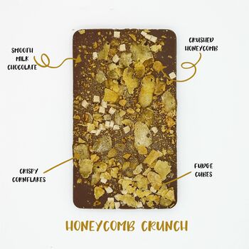 Honeycomb Crunch Chocolate Slabb By The Slabb | notonthehighstreet.com