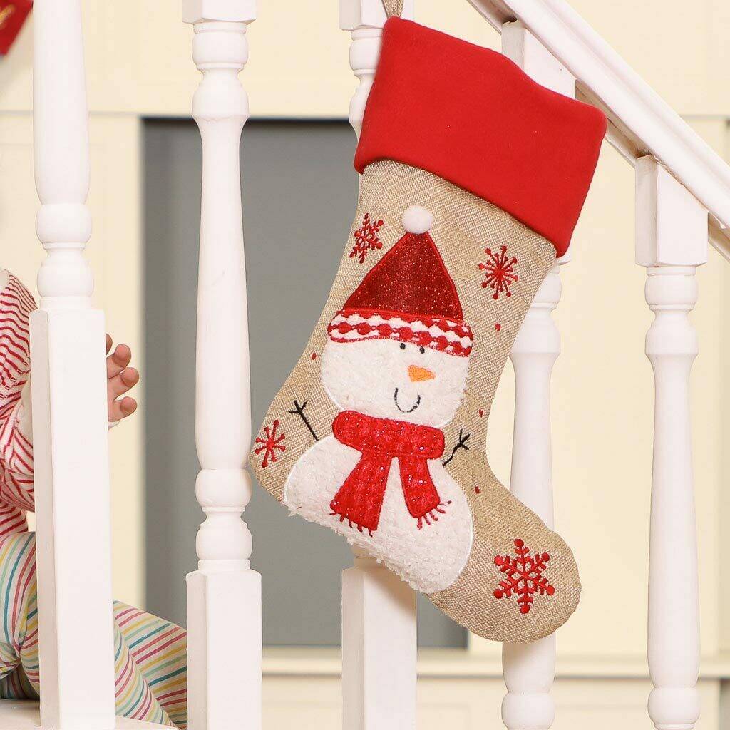 sam the snowman childrens christmas stocking by dibor ...