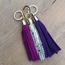 Handmade Suede Tassel Keyring By Miller And Jeeves | notonthehighstreet.com