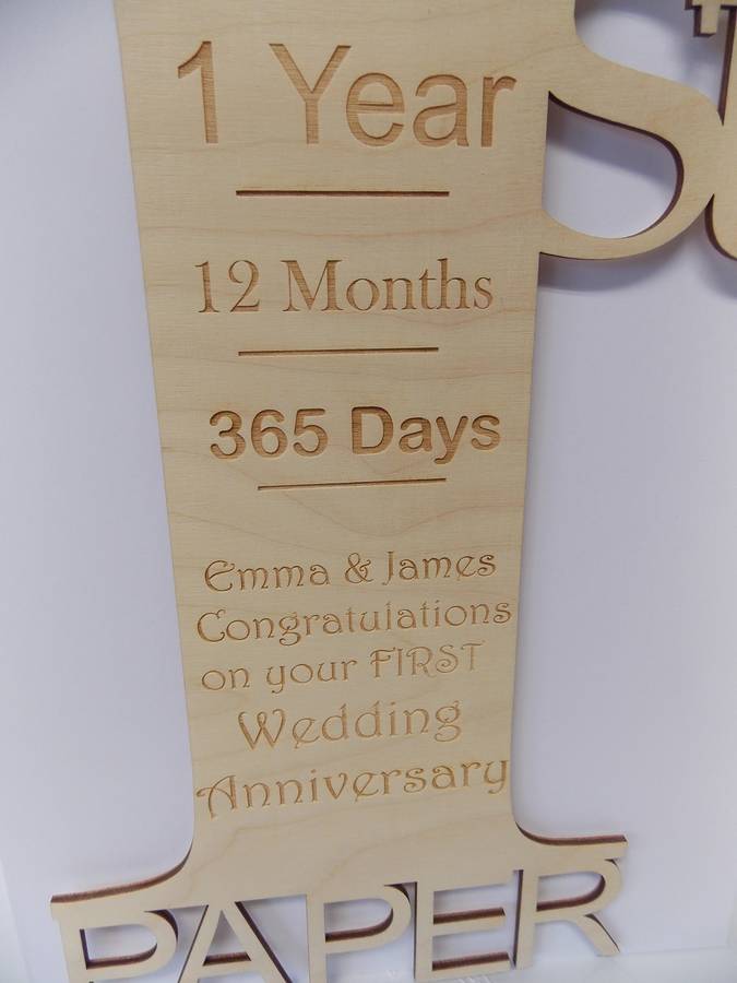 Personalised Giant 1st Anniversary Meaning Card By Hickory Dickory 