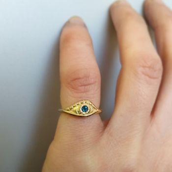 Personalised Eye Ring By Jana Reinhardt Jewellery | notonthehighstreet.com
