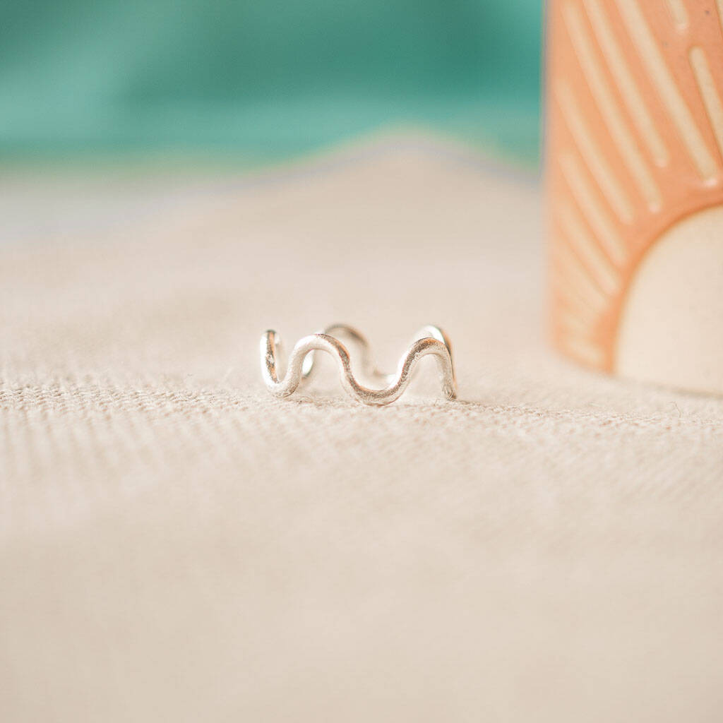 Sandy Ripple Wave Ring By Sadie Jewellery