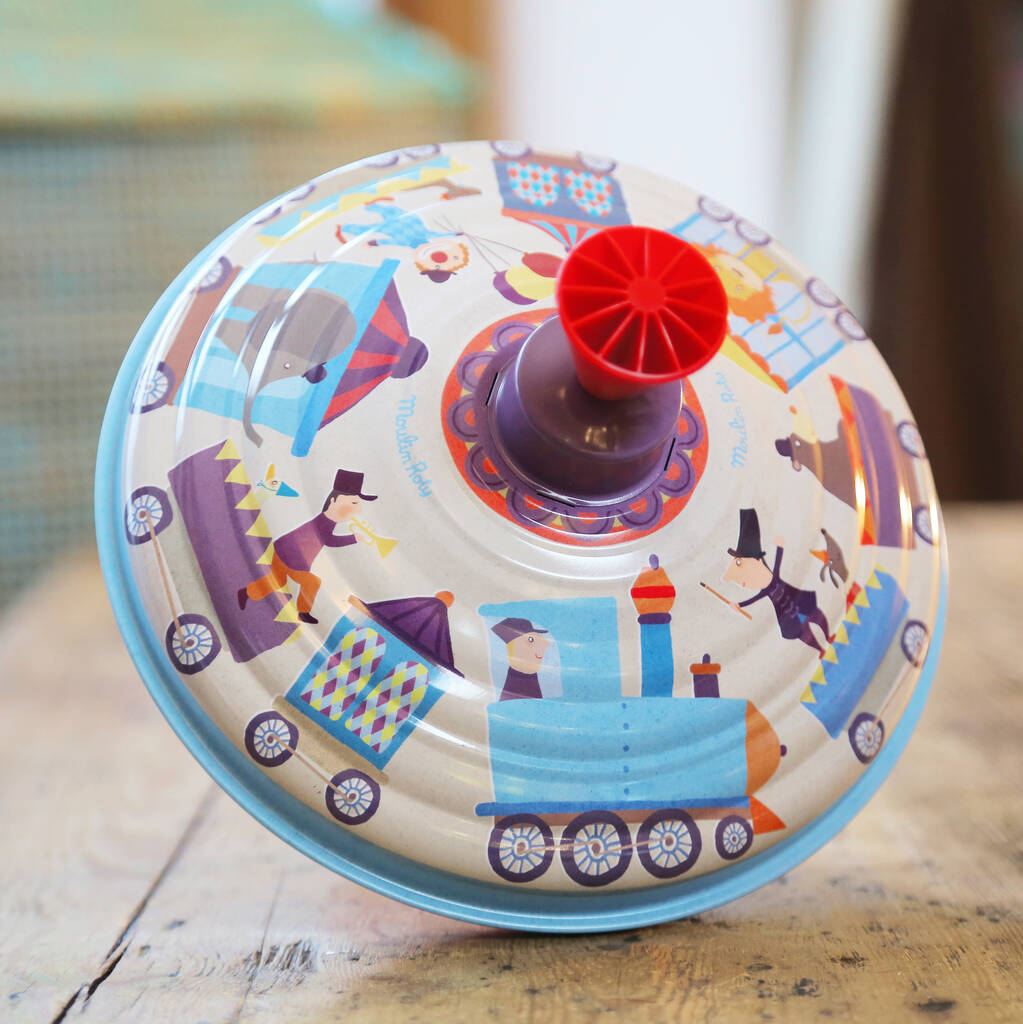 Grey Circus Spinning Top Large By Loula And Deer | notonthehighstreet.com