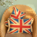 Vintage Union Jack Small Cushion By Me And My Car | notonthehighstreet.com