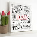 Personalised Dad Word Art By A Type Of Design | notonthehighstreet.com