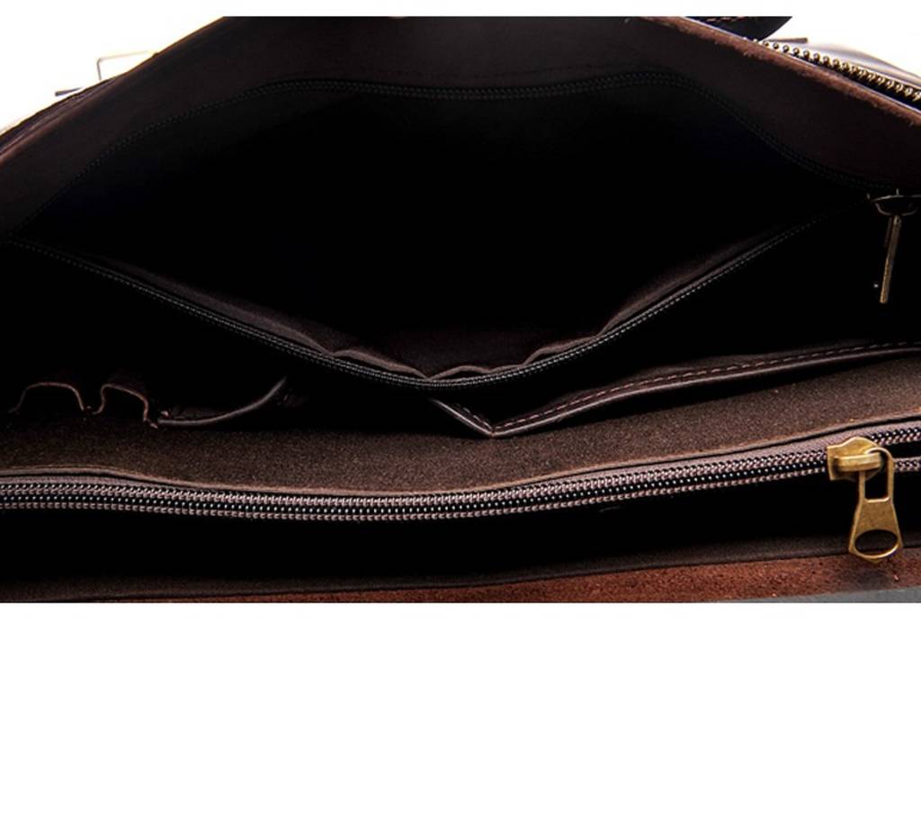 Worn Look Genuine Leather Briefcase By EAZO | notonthehighstreet.com