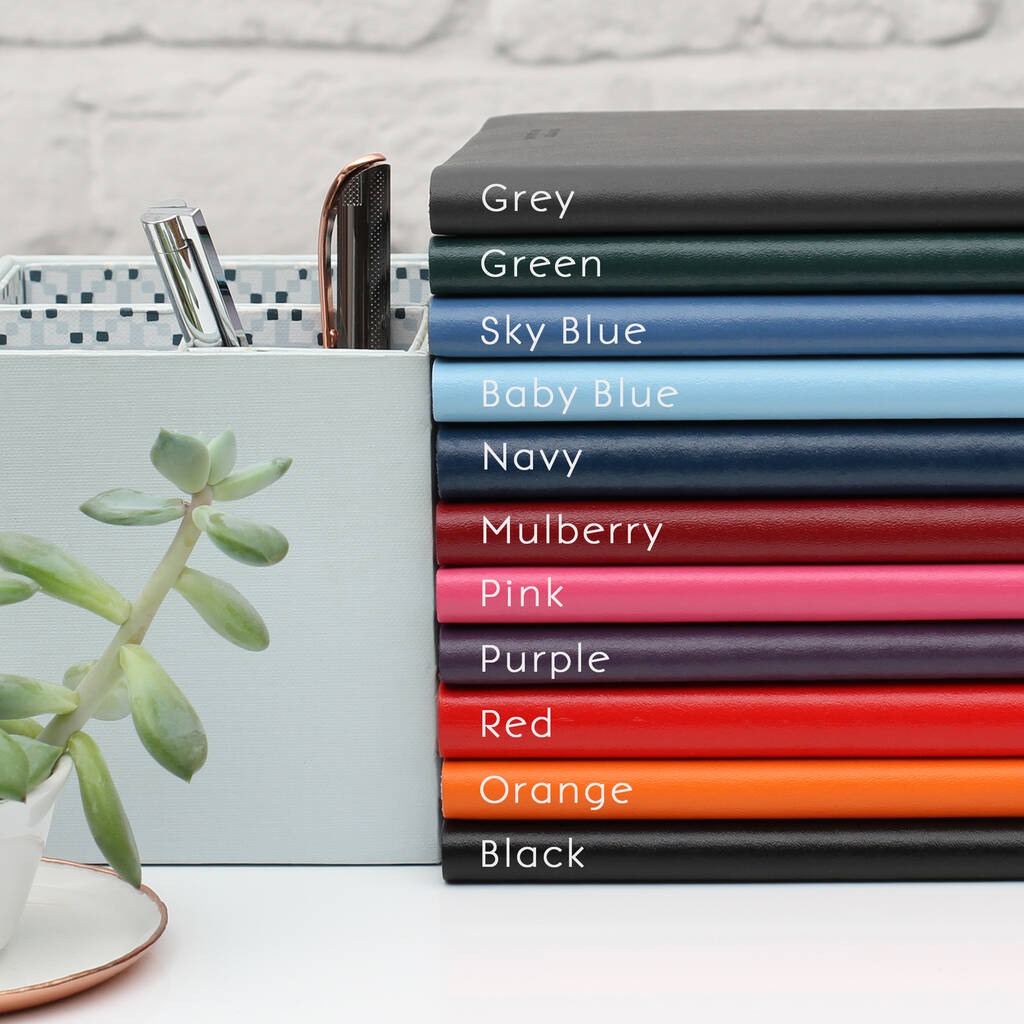 Personalised Initials Leather Patch Notebook By Hurleyburley ...