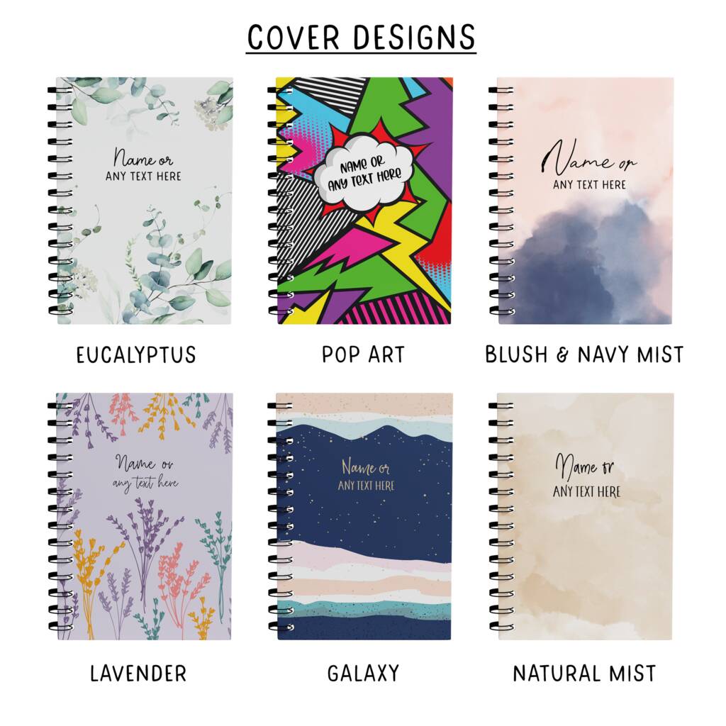 Personalised Mid Year Diary | Choice Of Covers By Hem Studios