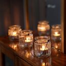 Ribbed Glass Hanging Tea Light Holder Set Of Three By The Danes ...