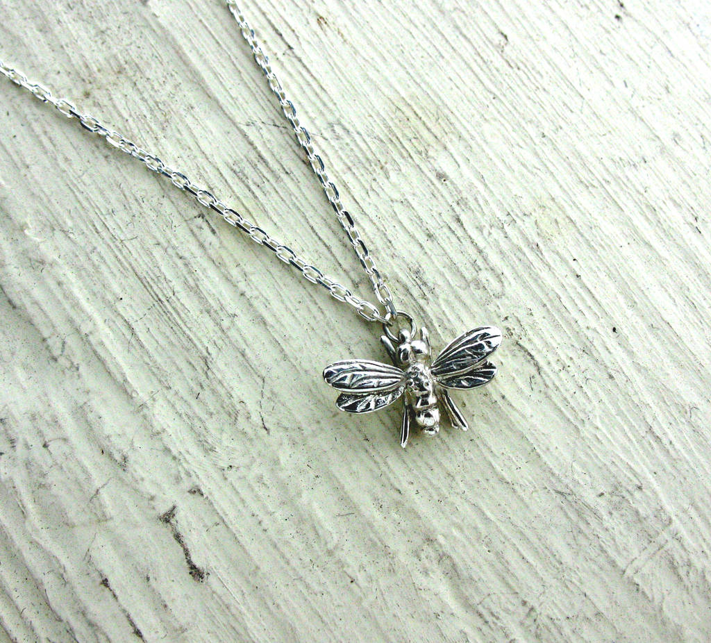 Sterling Silver Small Bee Necklace By Will Bishop Jewellery Design ...