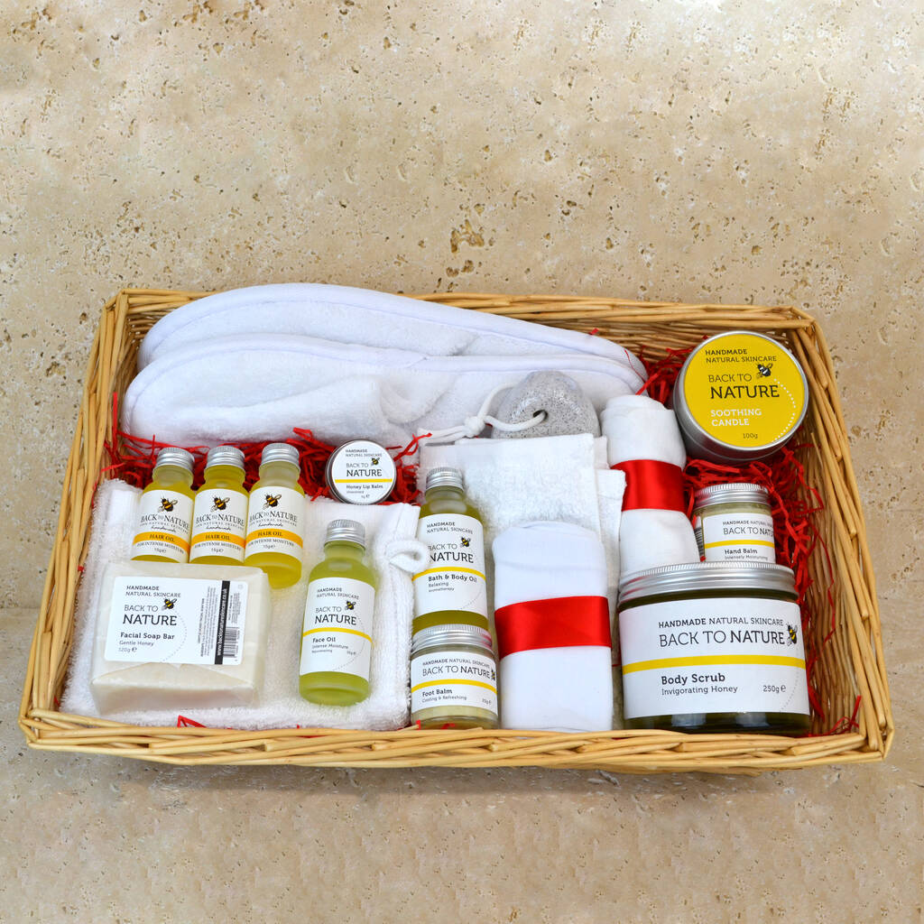 The Utterly Indulgent Home Spa Hamper By Back To Nature Skincare ...