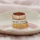 Personalised Secret Script Ring By Posh Totty Designs ...
