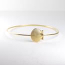 Gold Shell Bangle By Taylor Black | notonthehighstreet.com