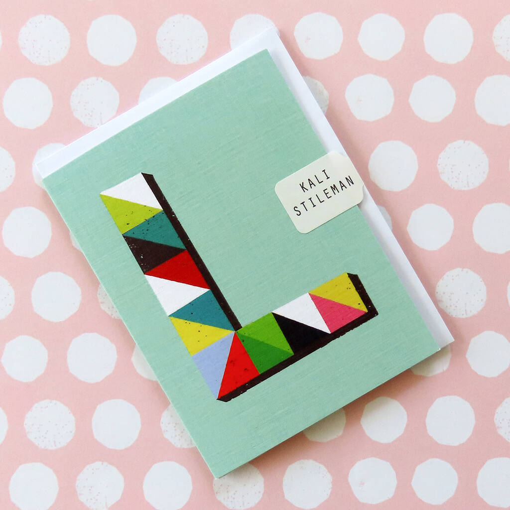 Mini L Alphabet Card By Kali Stileman Publishing