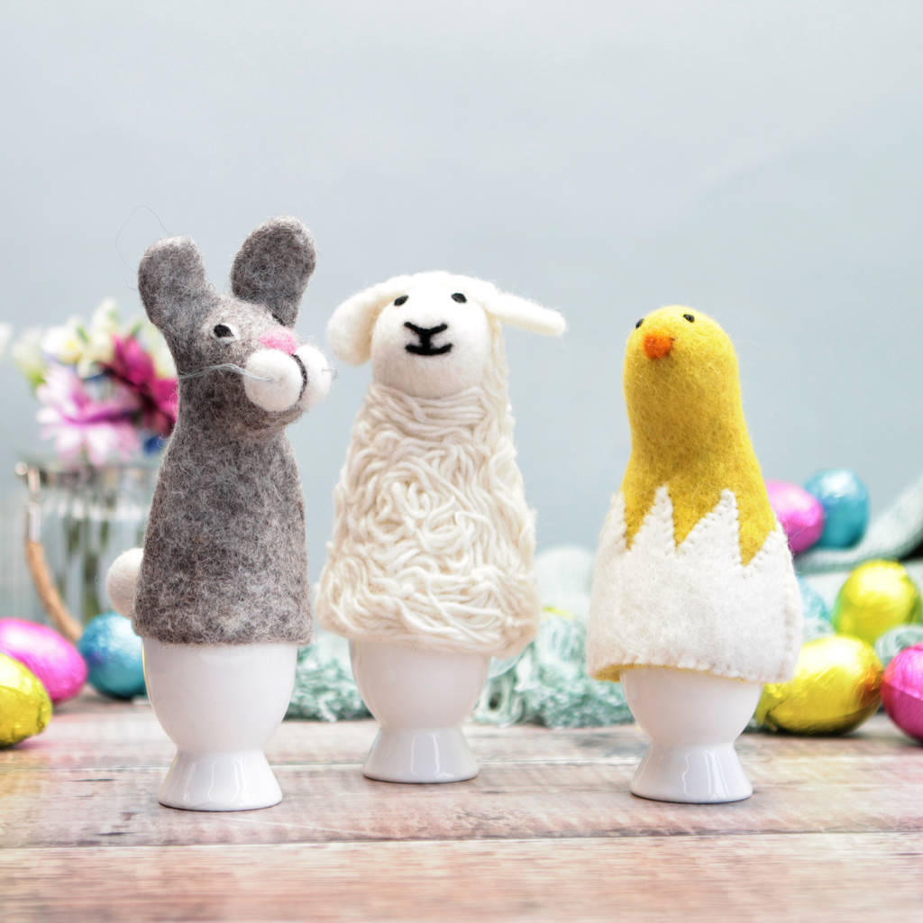 personalised felt easter egg cosy by postbox party | notonthehighstreet.com