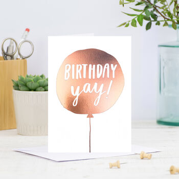 'birthday Yay!' Greetings Card By Sadler Jones | notonthehighstreet.com