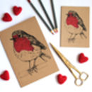 A5 Robin Notebook With Blank Pages By Feltmeupdesigns ...