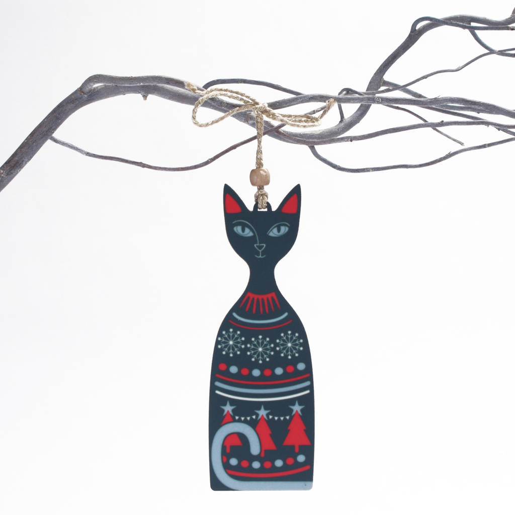 Christmas Cat Tree Decoration By Beyond The Fridge Christmas Cat Tree Decoration By Beyond The Fridge