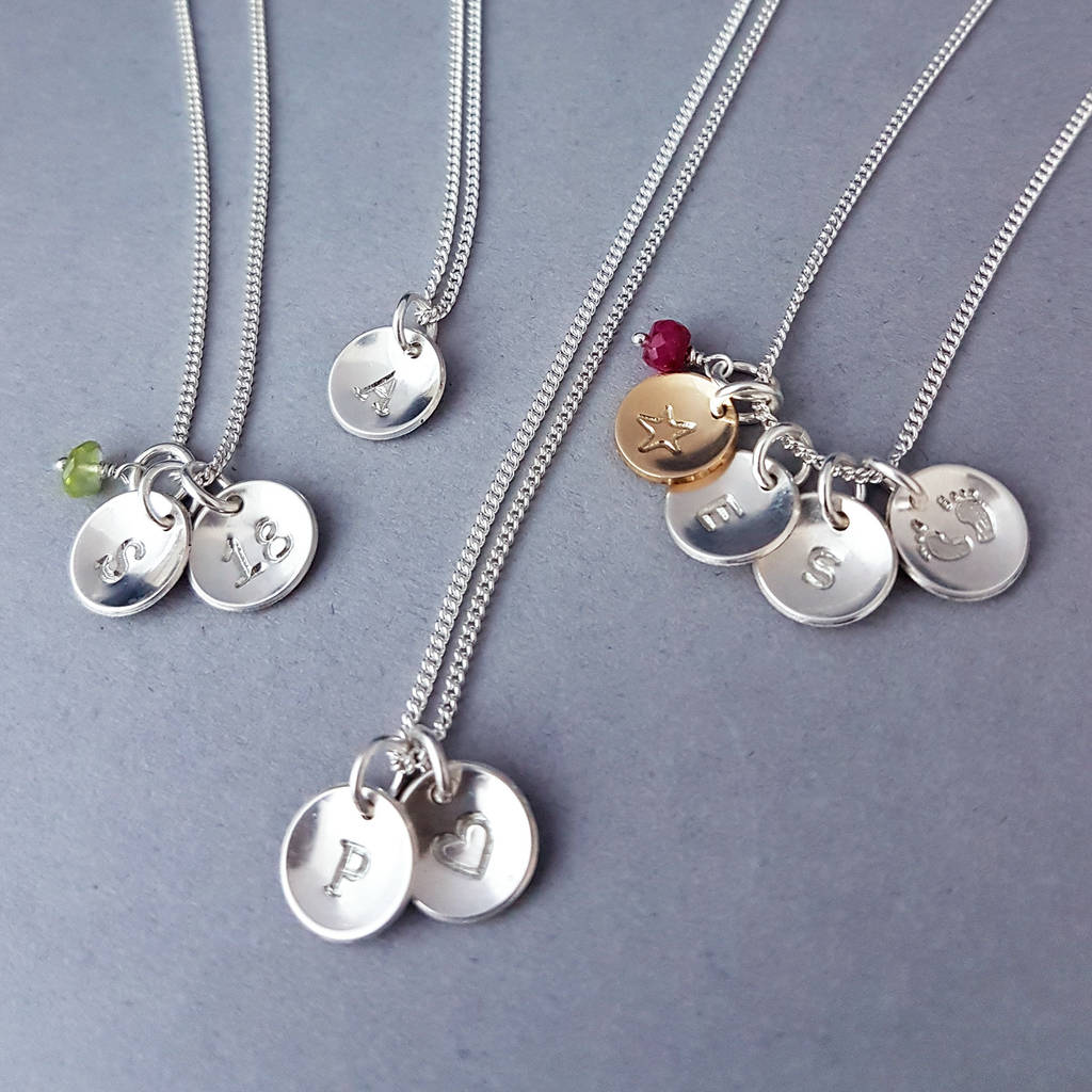 Sterling Silver Initial Necklace By Nina Louise Notonthehighstreet