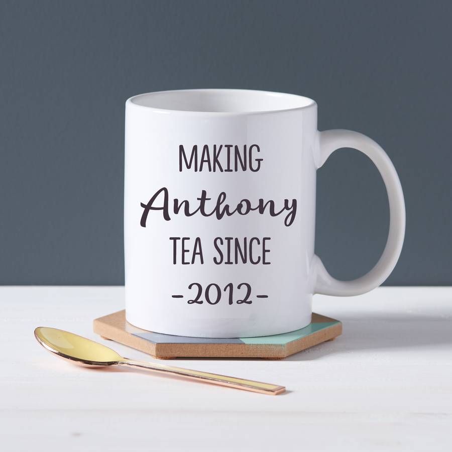 Personalised Anniversary Mug By Owl And Otter