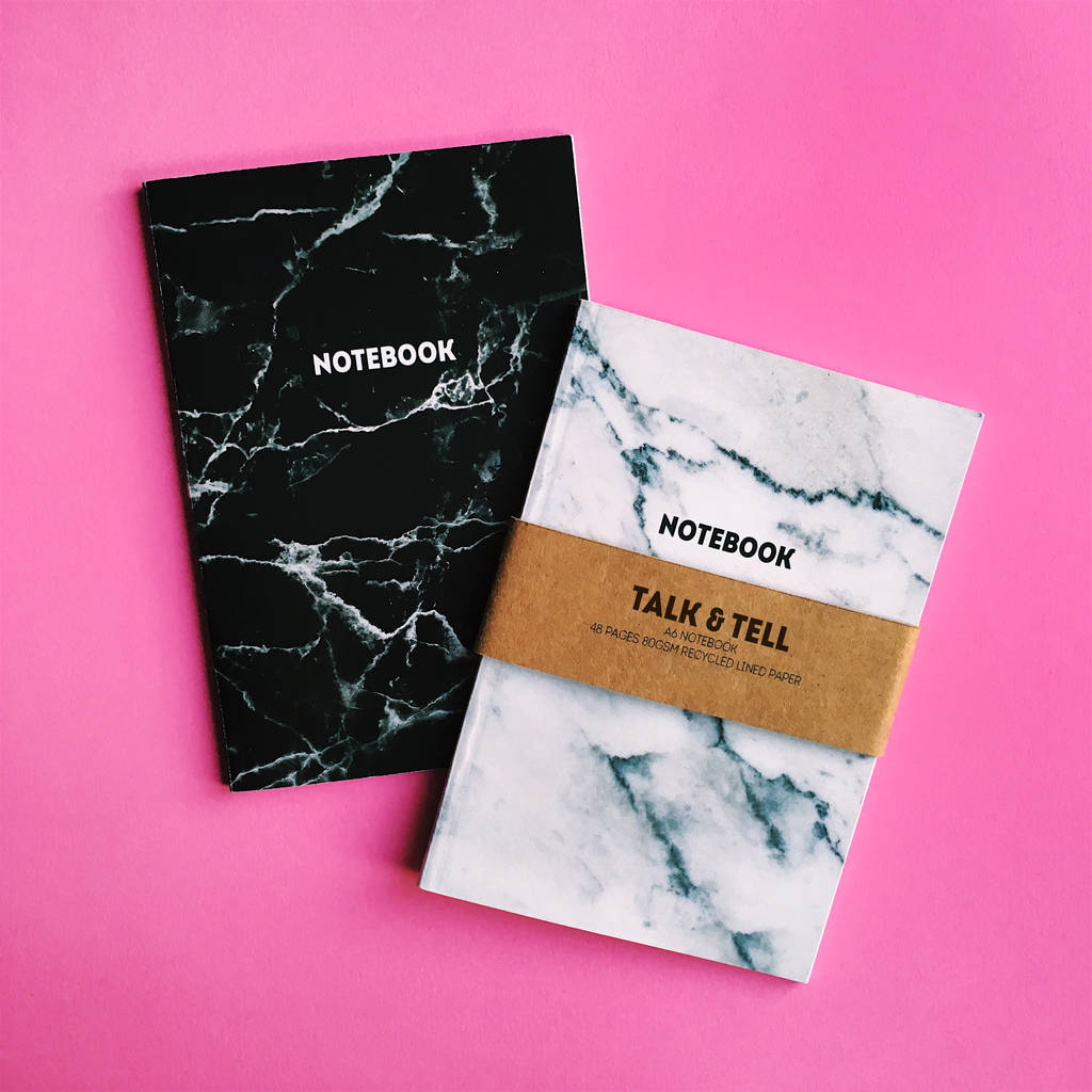 marble-notebook-set-by-talk-tell-notonthehighstreet