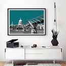 London Wall Art Print St Pauls Cathedral By Bronagh Kennedy Art Prints ...